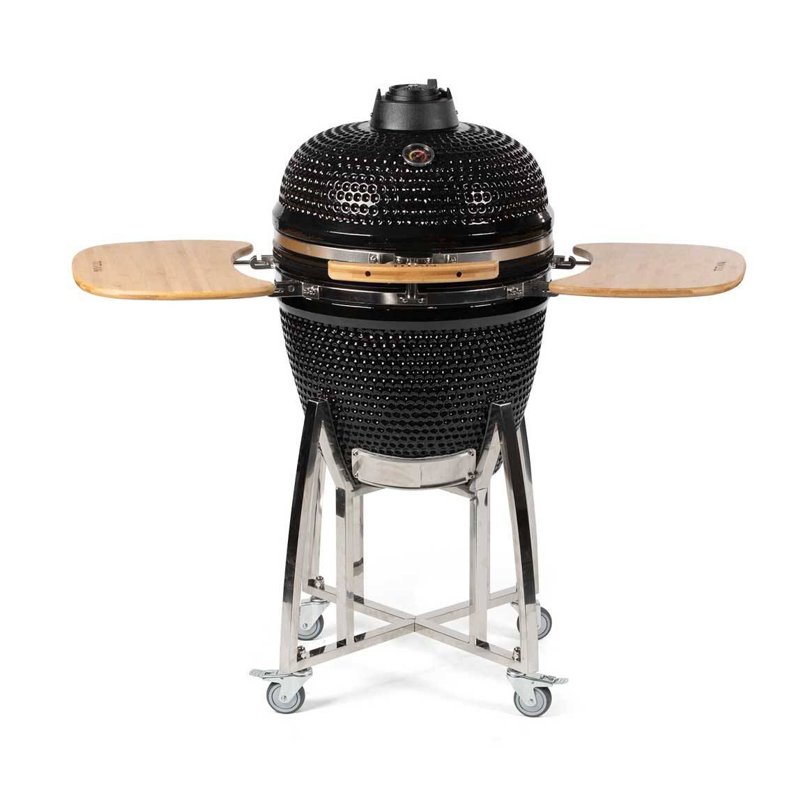 Scratch and Dent - 18' UFO Big Kamado Ceramic Charcoal Grill - Backyard & Patio Smoker & Grill ...