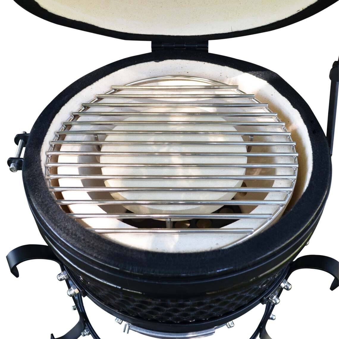 Scratch and Dent - 10" UFO Kamado Heat & Grill Deflector - Mini Ceramic ...