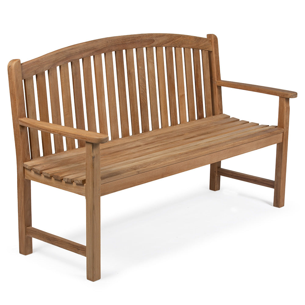 Grade A Teak Bow Back Bench | Ash & Ember