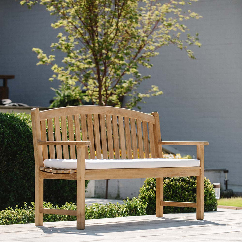 Grade A Teak Bow Back Bench | Ash & Ember