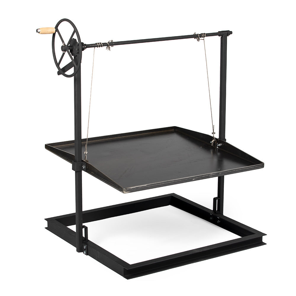 Adjustable Campfire Grill Grate & Griddle | Ash & Ember