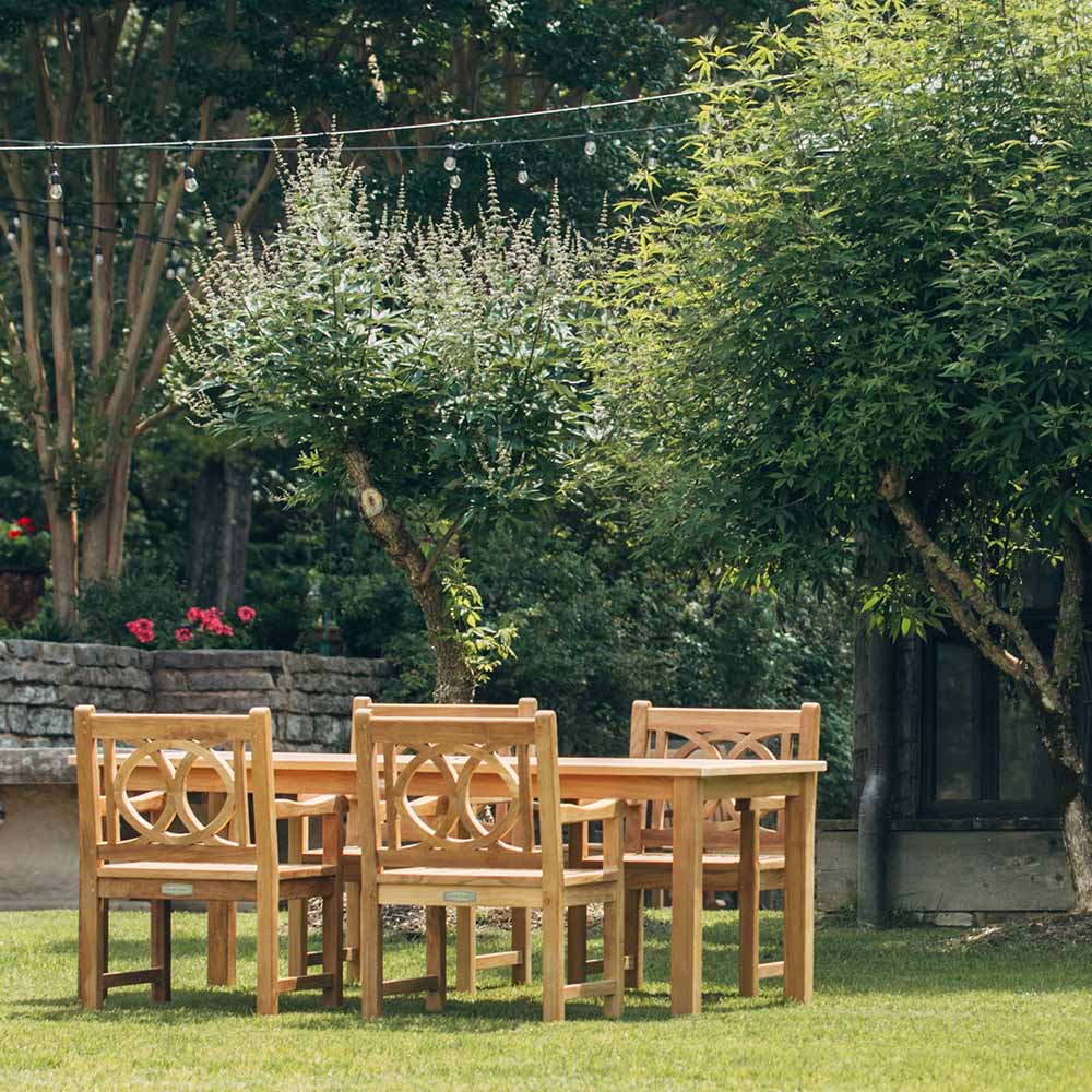 Sandhill Grade A Teak 79" Rectangle Dining Table | Ash & Ember