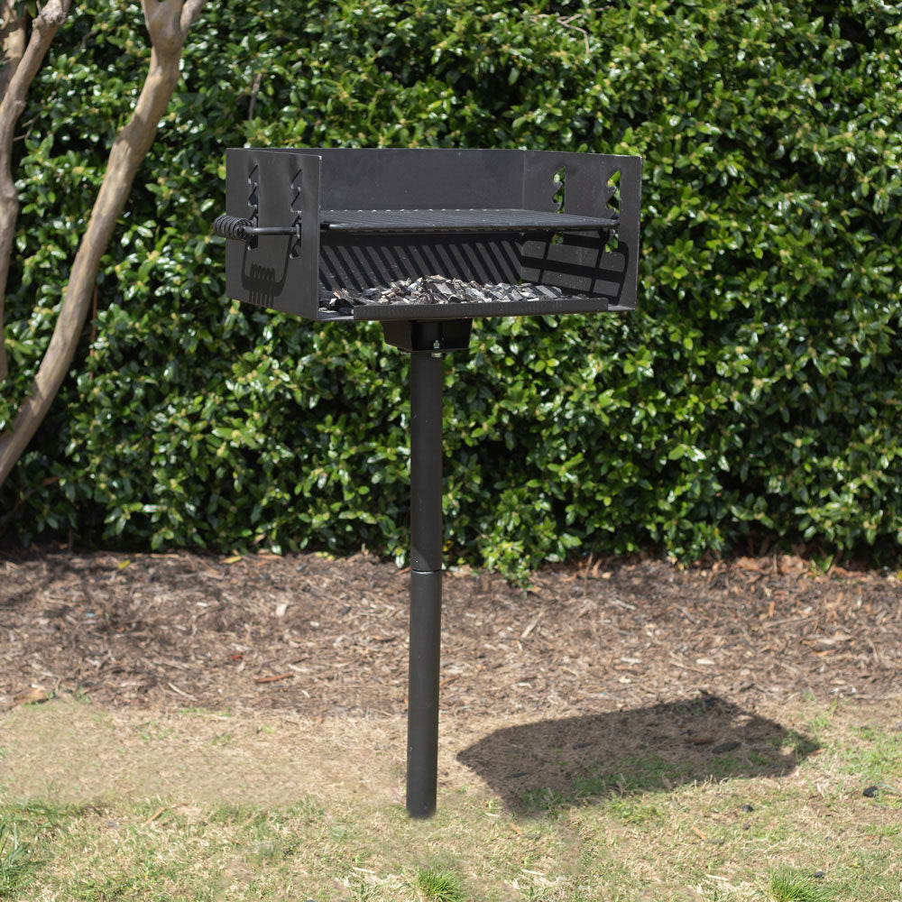 Scratch and Dent, 384 Sq. In. Park-Style Charcoal Grill | Ash & Ember