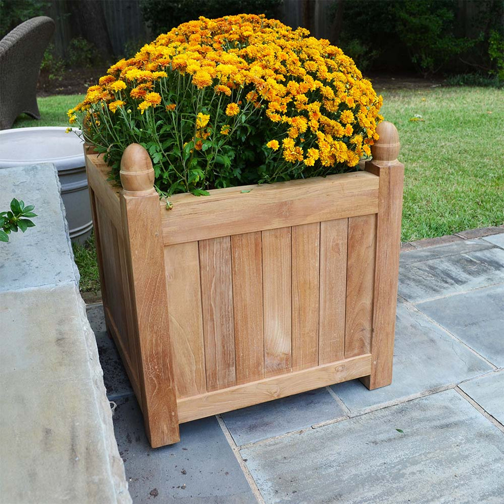 Teak Planter | Ash & Ember