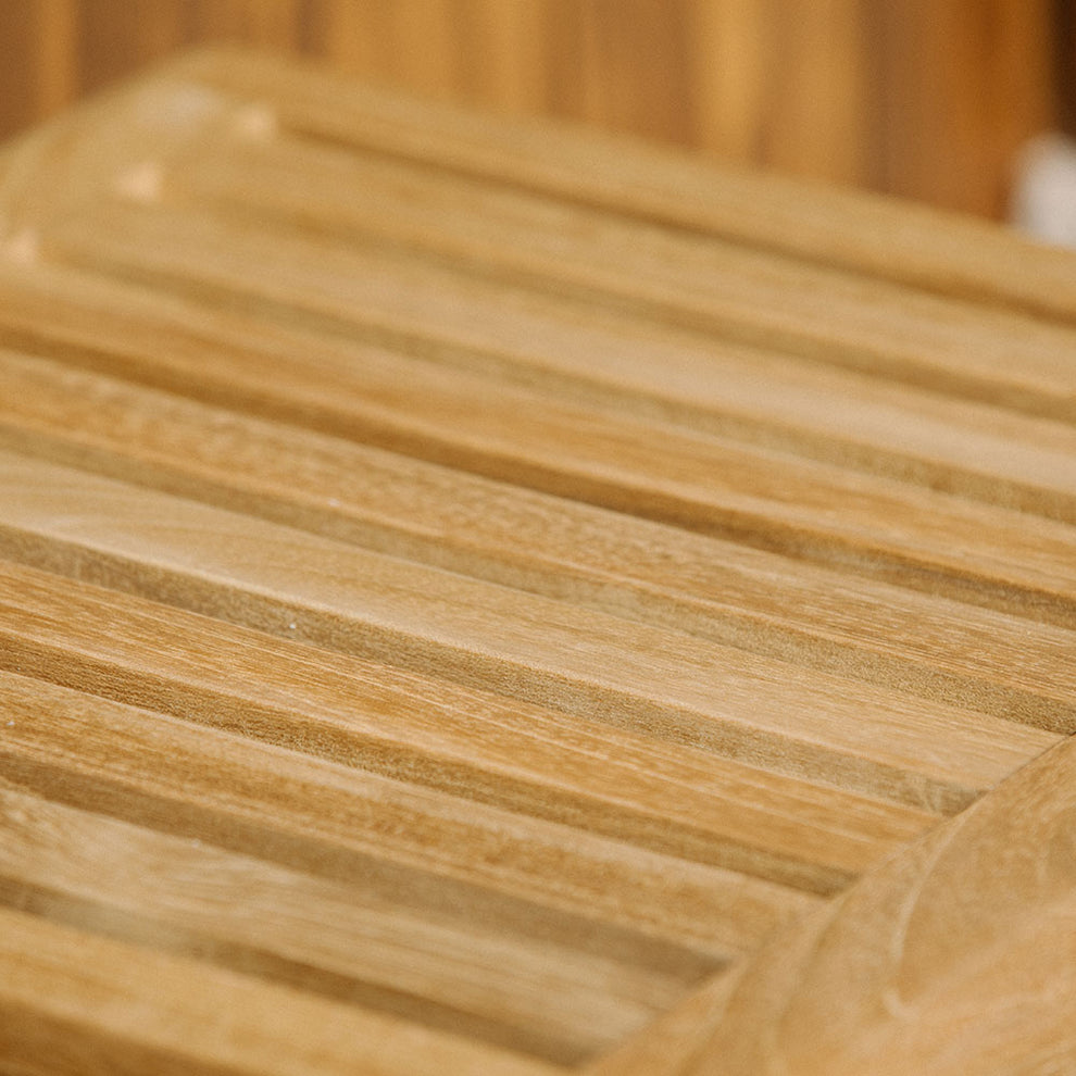 Acadia Grade A Teak Barstool | Ash & Ember