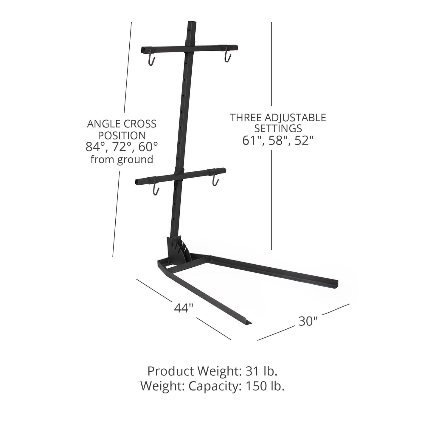 Asado Cross with Adjustable Base | Ash & Ember
