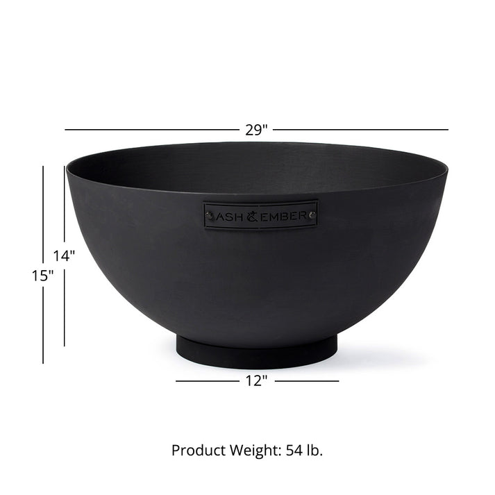 29" Hemisphere Fire Pit Bowl | Ash & Ember
