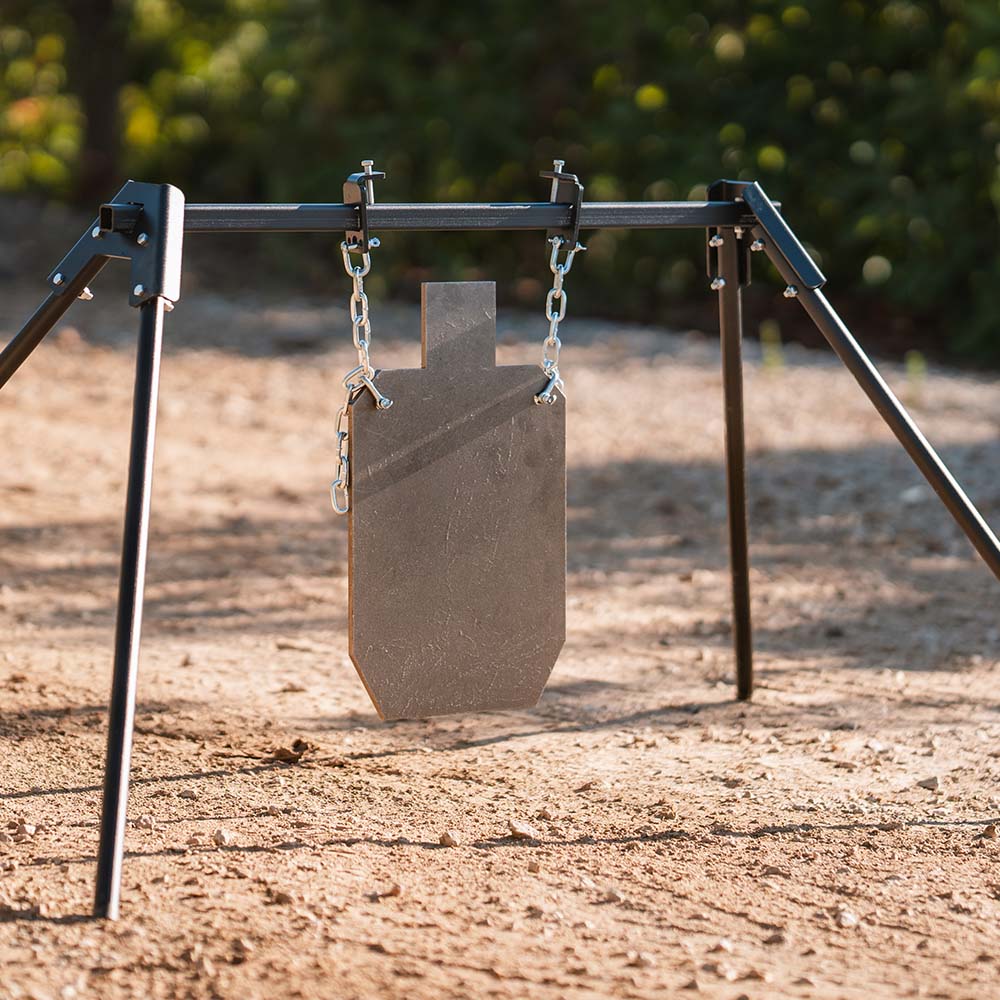 Pair of 3/8" AR500 Steel Silhouette Gong Shooting Targets | Ash & Ember