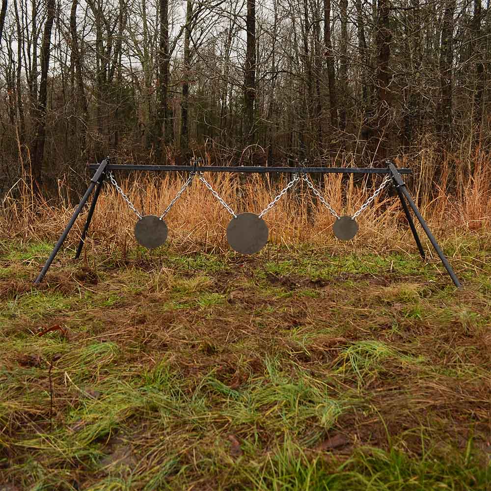 2 Sets of 3/8" Thick AR500 Steel Plate Gong Shooting Targets - Laser ...