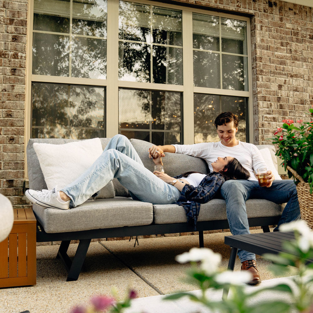 Caspain Sun Sofa With Table | Ash & Ember