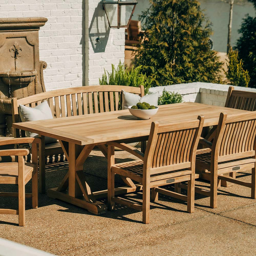 Outdoor Farmhouse Dining Table | Ash & Ember