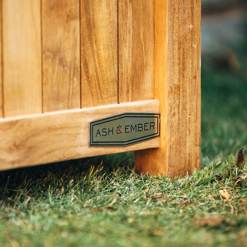 Grade A Teak Square Planter Box | Ash & Ember