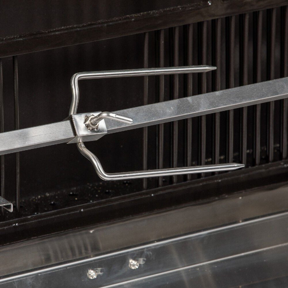 Scratch and Dent, 48" Charcoal Spit Rotisserie Roaster - Stainless ...
