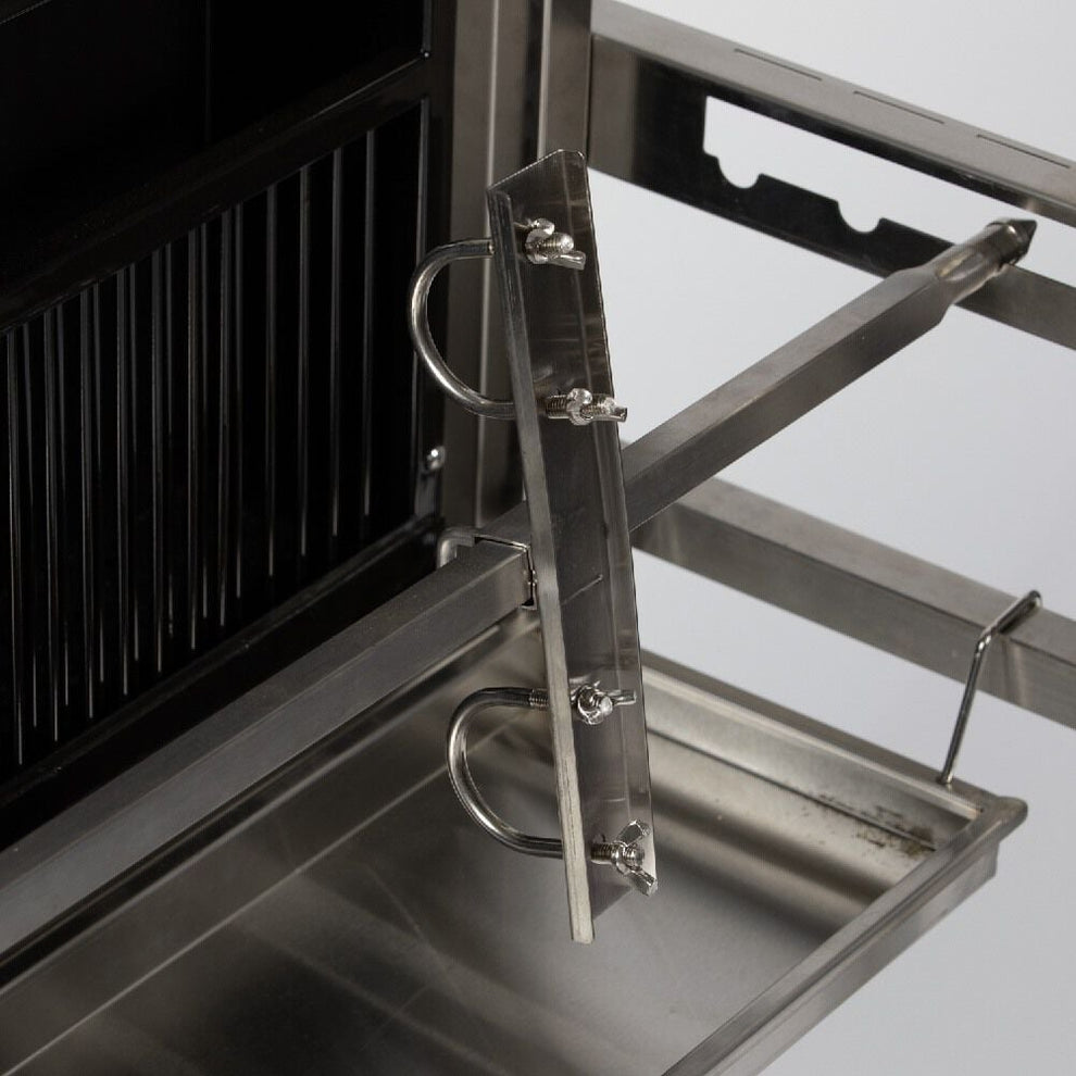 Scratch and Dent, 48" Charcoal Spit Rotisserie Roaster - Stainless ...