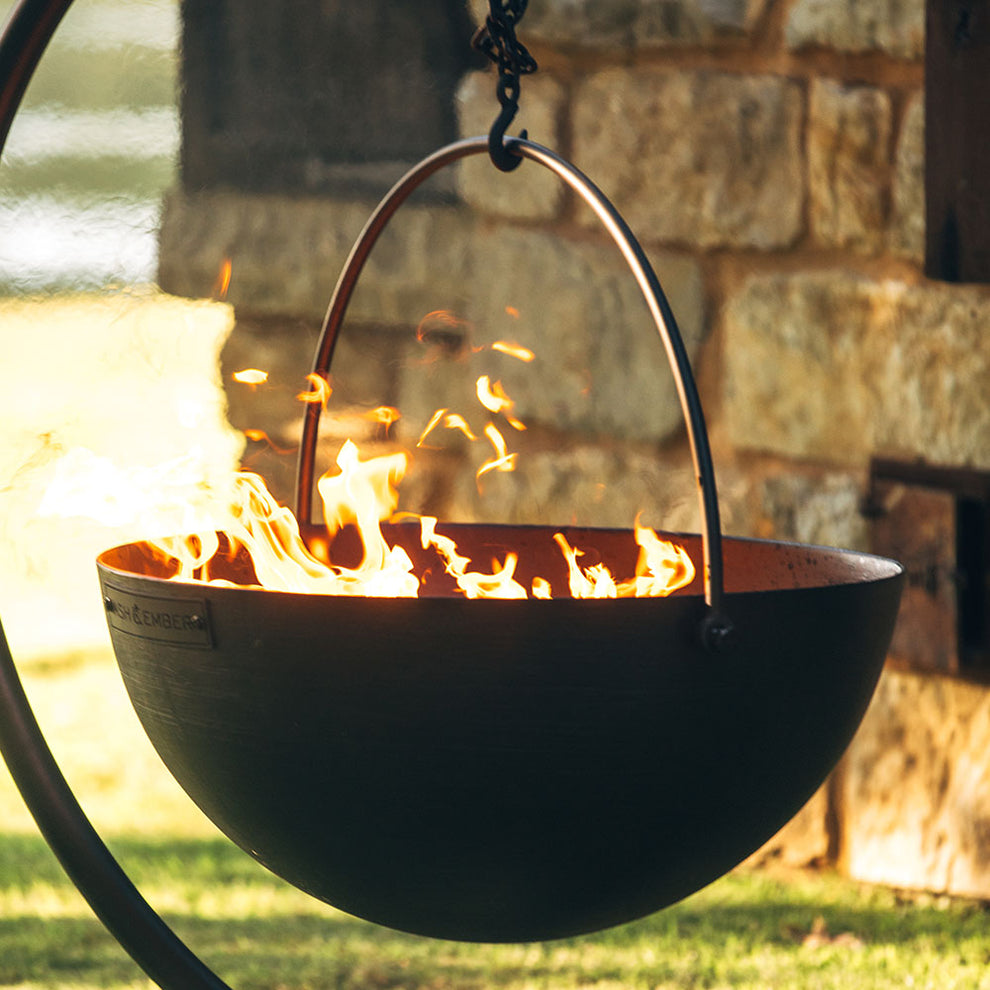 Cast Iron Cauldron Fire Pit | Ash & Ember
