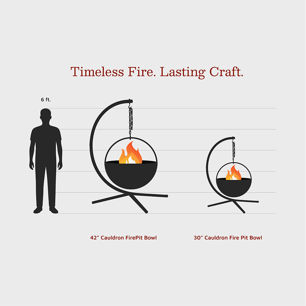 Cast Iron Cauldron Fire Pit | Ash & Ember