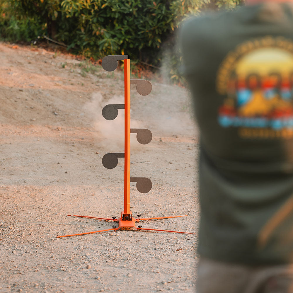 No-Weld Dueling Tree with AR500 Steel Paddle Targets | Ash & Ember