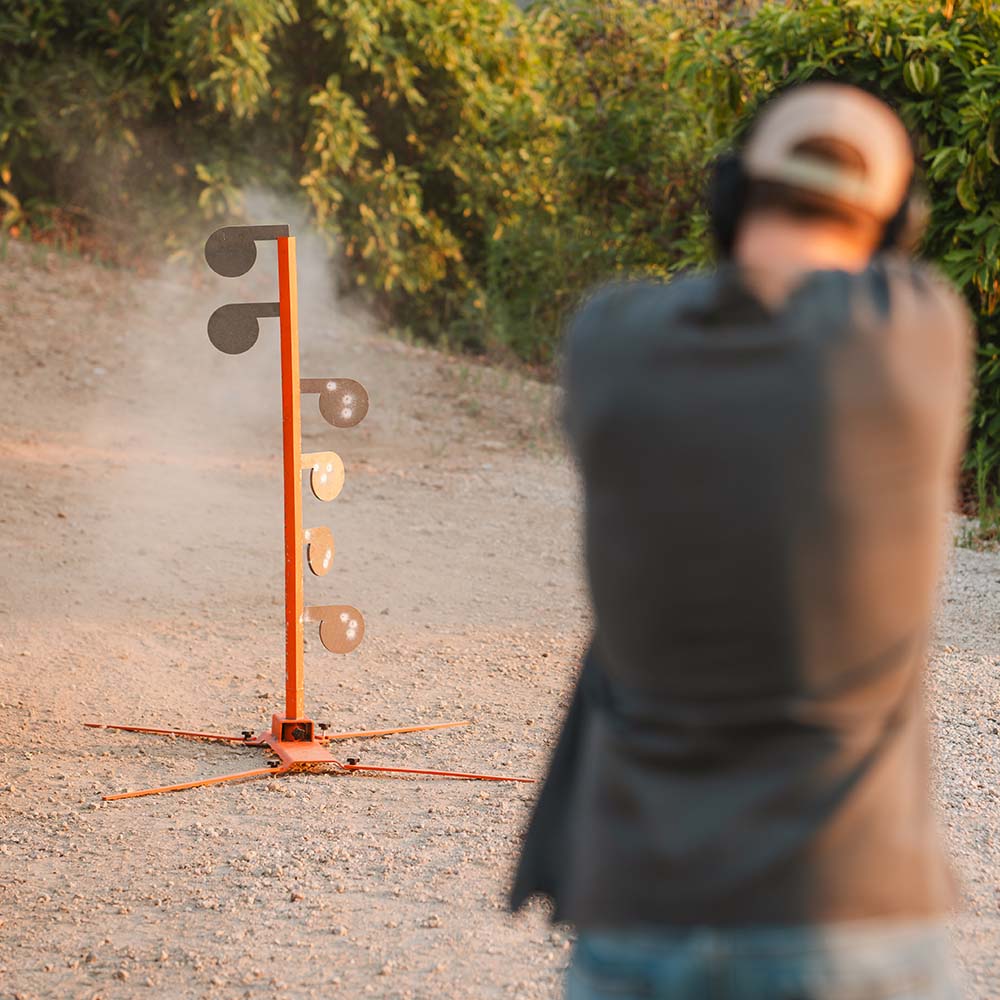 No-Weld Dueling Tree with AR500 Steel Paddle Targets | Ash & Ember