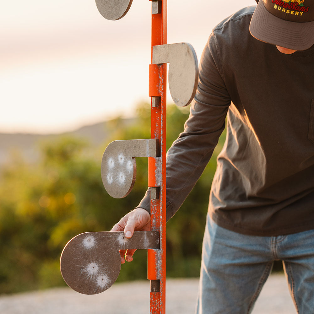 No-Weld Dueling Tree with AR500 Steel Paddle Targets | Ash & Ember