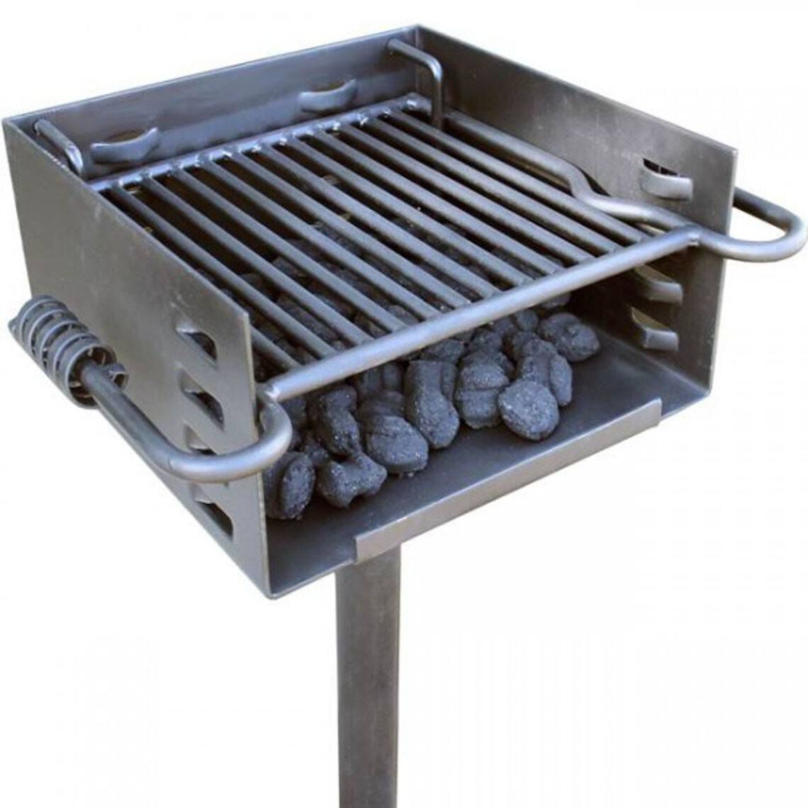 Scratch and Dent - Outdoor Park Style Charcoal Grill - Campground BBQ ...