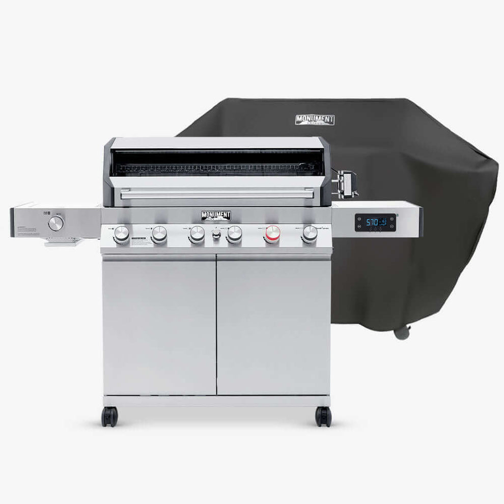 Monument Grills Denali 605Pro - Stainless Smart Propane Gas Grill | Ash ...